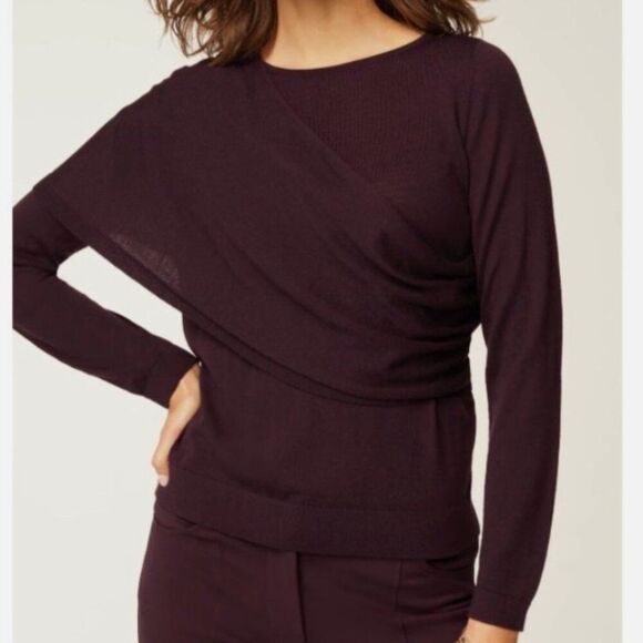 J. Jill | Sweaters | J Jill Wearever Merino Wool Long Sleeve Drape ...